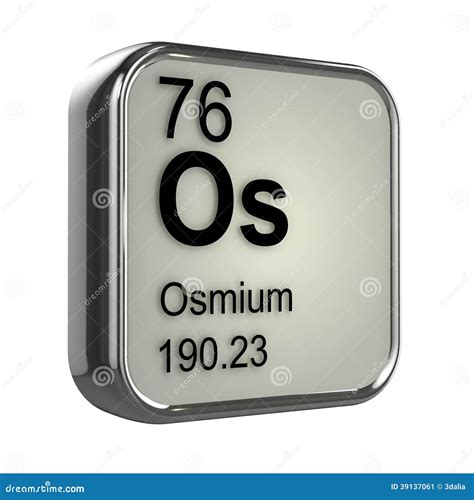 3d Osmium Element Stock Illustration Illustration Of Power 39137061