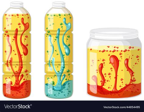 Lava Lamp Science Experiment Royalty Free Vector Image