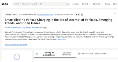 Smart Electric Vehicle Charging In The Era Of Internet Of Vehicles Emerging Trends And Open Issues