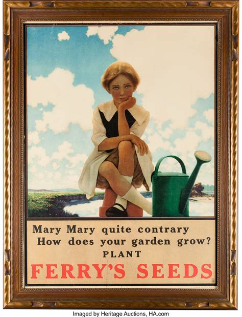Maxfield Parrish Mary Mary Quite Contrary Print 1921 Lot 38451 Heritage Auctions