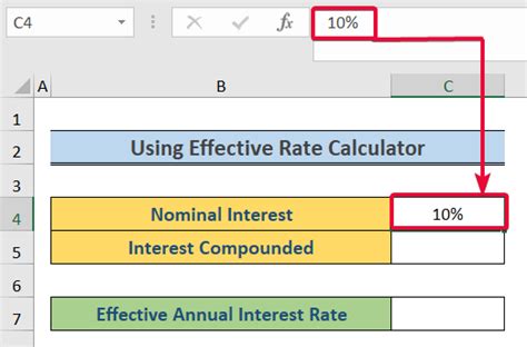 How To Calculate Effective Interest Rate In Excel With Formula