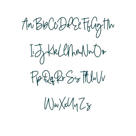 Handwriting Signature True Type Font Ttf Open Type Font Otf Font