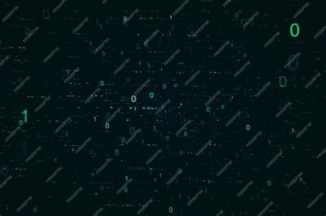 Premium Photo Creative Dark Binary Code Backdrop Computing And