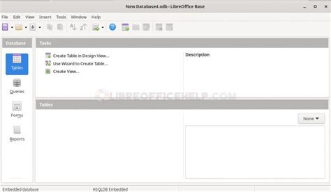 Create Database And Table In Libreoffice Base Beginners Guide