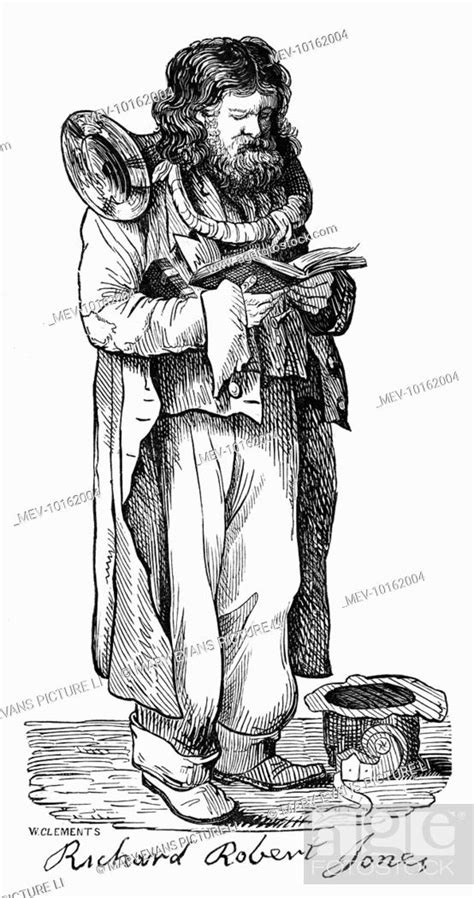 Richard Roberts Jones Eccentric Linguist With His Autograph Stock