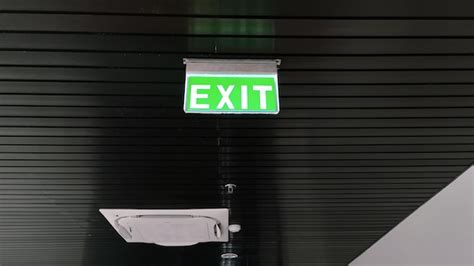 Premium Photo Exit Sign In The Office