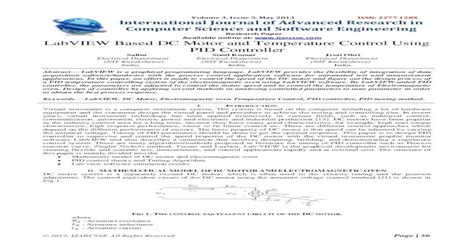Pdf Labview Based Dc Motor And Temperature Control Using Pid Beforeaugust2017