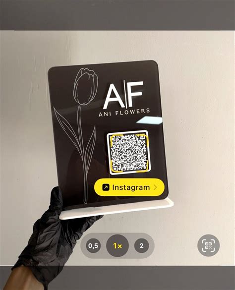 QR Code Sign Social Media Signage Scan To Pay Sign Business Acrylic Custom Acrylic Sign Wifi