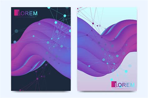 안내 책자 전단지 전단지 커버 A4 크기에 카탈로그에 대 한 최신 벡터 템플릿 액체를 추상화 3d 모양 벡터 유행 액체 색상 배경 설정 색된 액체 그래픽 구성 그림 0명에