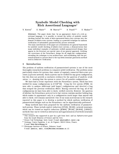 pdf symbolic model checking with rich assertional languages