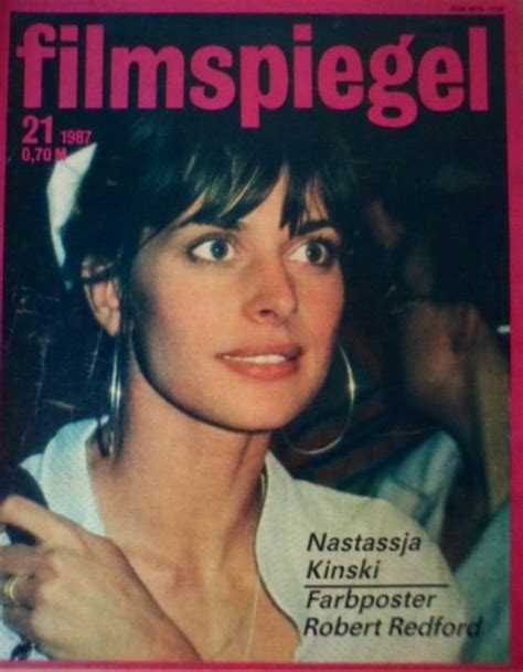 Nastassjia Kinski Covers Filmspiegel Magazine Germany 1987 Kinski Nastassja Kinski