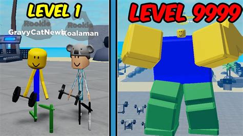Noob Gets Max Level Strength In Roblox Muscle Legends Youtube