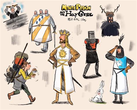 Monty Python Art Holy Grail