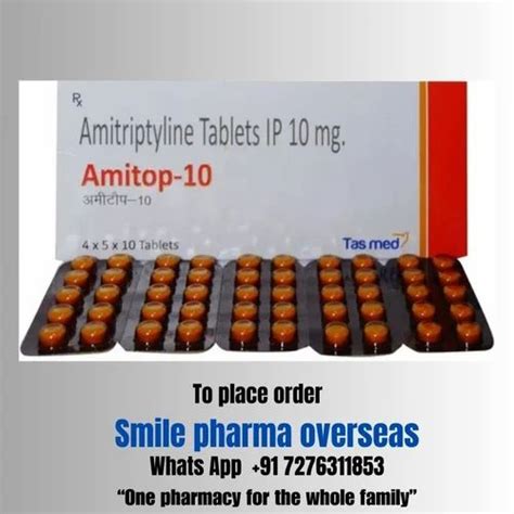 Amitriptyline Hydrochloride Tablet 25mg At Rs 300 Stripe Elavil In Nagpur Id 2851786799597