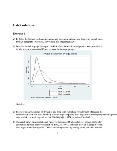 Lab 9 Solutions Tutorial Lab 9 Solutions Exercise 1 A In 2003 The