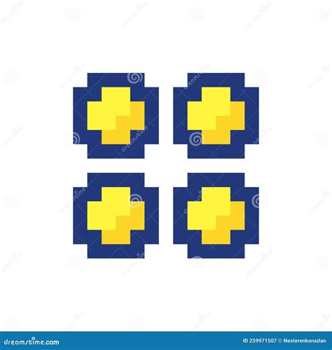 bento like menu pixel perfect rgb color ui icon cartoon vector