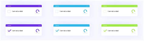 Premium Vector The Website Template Witha Captcha A Vector Ui Designs Set