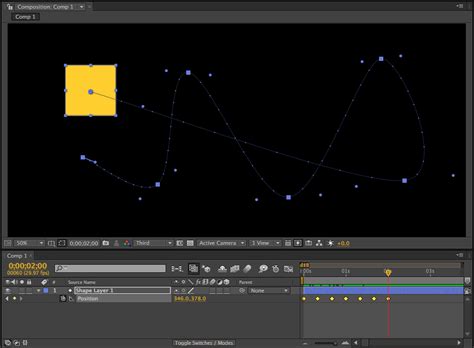 Adobe After Effects How Can I Get Rid Of Bezier Handles When Moving
