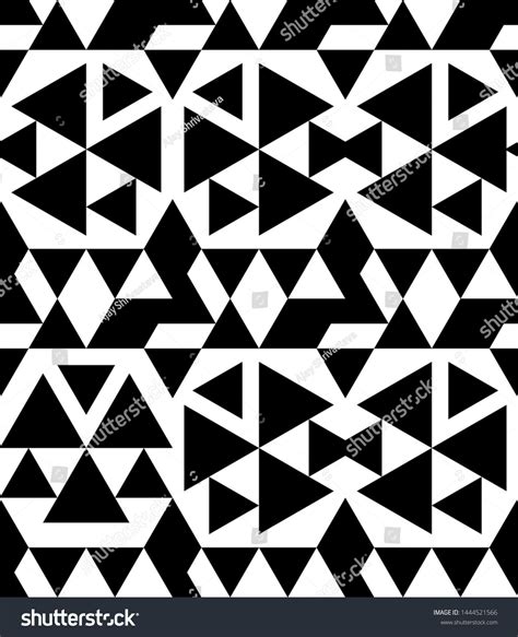Geometric Triangle Seamless Pattern Vector Art Illustration Ad AD