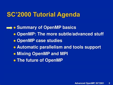 Ppt Openmp Tutorial Part 2 Advanced Openmp Powerpoint Presentation Free Download Id344454
