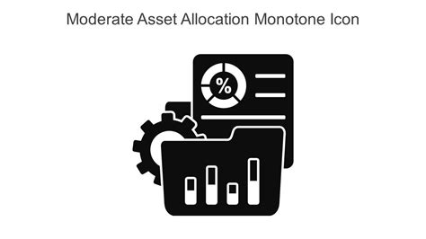 Moderate Asset Allocation Monotone Icon In Powerpoint Pptx Png And Editable Eps Format Ppt Example