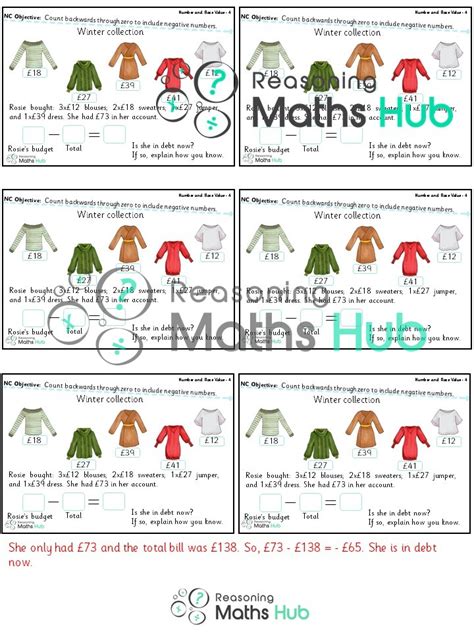 Negative Numbers Reasoning Master The Curriculum