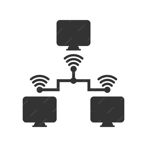 Premium Vector Local Network Icon