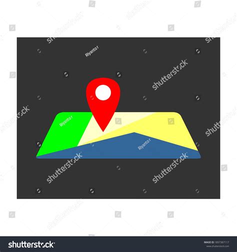 flat location icon map icon vector stock vector royalty free