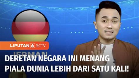 Video Ini Deretan Negara Peraih Trofi Piala Dunia Terbanyak Tv