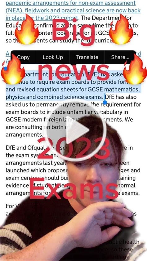 2023 Exams To Allow Formula Sheets For Maths And Science R Gcse