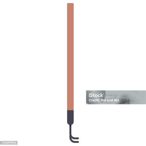 잡초 풀러 도구 와 긴 손잡이 벡터 만화 그림 와 백색 배경 절연 와 갈고리 발톱에 대한 스톡 벡터 아트 및 기타 이미지 갈고리 발톱 원예용품 정원 Istock