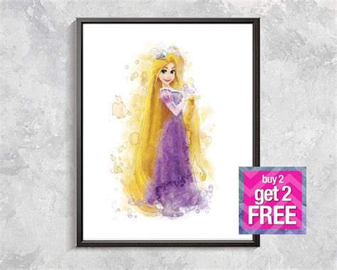 Rapunzel Print Rapunzel Printable Art Rapunzel Princess Tangle Art