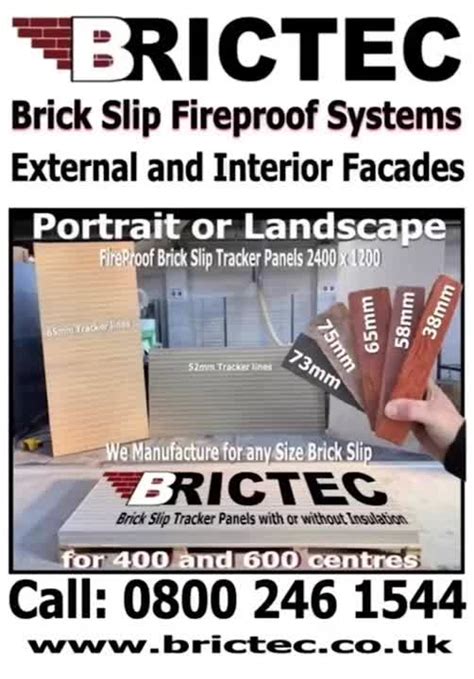 Brictecs Brick Slip Tracker Panels Your Brick Slip Cladding Specialists On Linkedin Brictecs