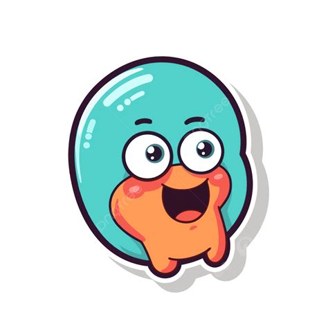 귀여운 작은 만화 모양의 거품 캐릭터 눈과 입 클립 아트 벡터 만화와 스티커 디자인 격리를 말하다 상표 Png 일러스트 및 벡터 에 대한 무료 다운로드 Pngtree