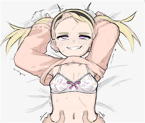 Zlix0n Harsha Eisu Original Highres 1boy 1girl Blonde Hair Borrowed Character Bra