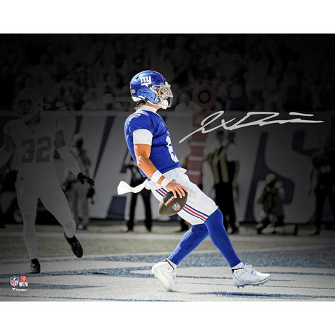 Jaxson Dart New York Giants Autographed Fanatics Authentic 16 X 20