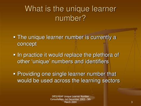 Ppt Briefing On The Consultation Into The Feasibility Of The Unique Learner Number Powerpoint