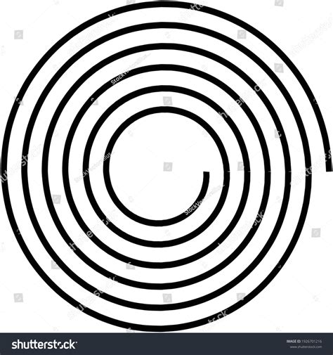 Archimedean Arithmetic Abstract Geometric Spiral Swirl Stock Vector Royalty Free 1926701216