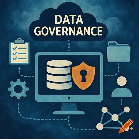 An Illustration Showing Concepts Related To Data Governance Including A