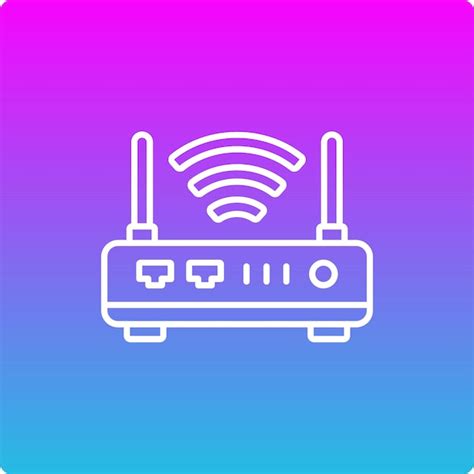 Premium Vector Wireless Router Icon