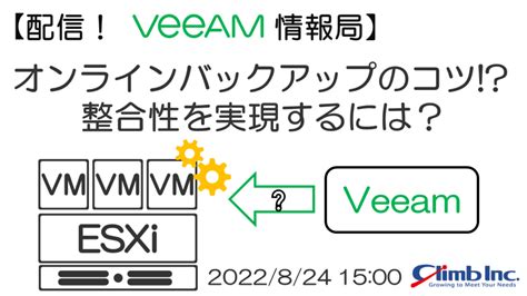 オンラインバックアップのコツ！？ 整合性を実現するには？ クライムveeam情報局