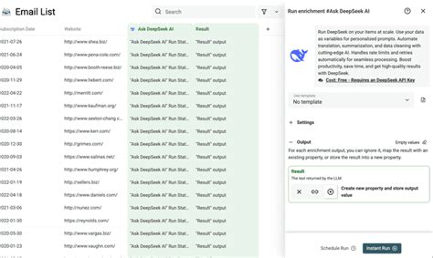 Run Deepseek Ai On Excelcsv Lines In Bulk Datablist