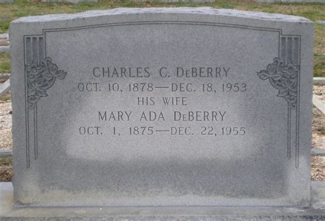 Charles Columbus Deberry 1878 1953 Find A Grave äreminne