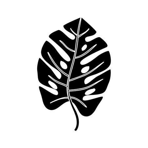 Tropical Leaf Silhouette Vector Art Icons And Graphics For Free Download