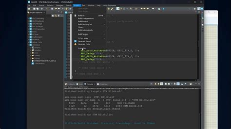 Stm32 Blink With Cube Ide And Proteus Youtube