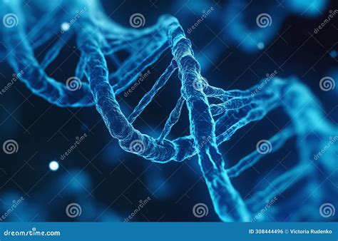 Molecular Dna Strand Model Stock Illustration Illustration Of