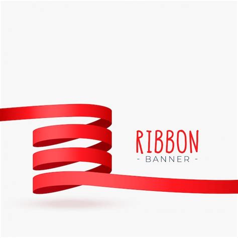 Red Ribbon Loop Design Vector Free Download Red Ribbon Loop Design Vector Free Download