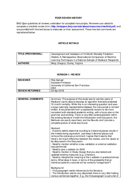 Pdf Development And Validation Of 15 Month Mortality Prediction Models A Retrospective