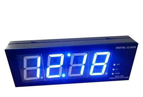 Red Ms Led Digital Clock 2 5 Inch 4 Dight Battery Powered Size Dimension 2 3 Inches At Rs