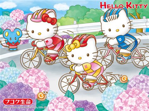 🔥 Free Download Hello Kitty Cycling Sanrio Wallpaper By Kathleencox